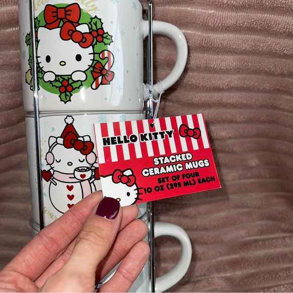 Hello Kitty | Dining | Hello Kitty Christmas Stackable Ceramic Mugs ...